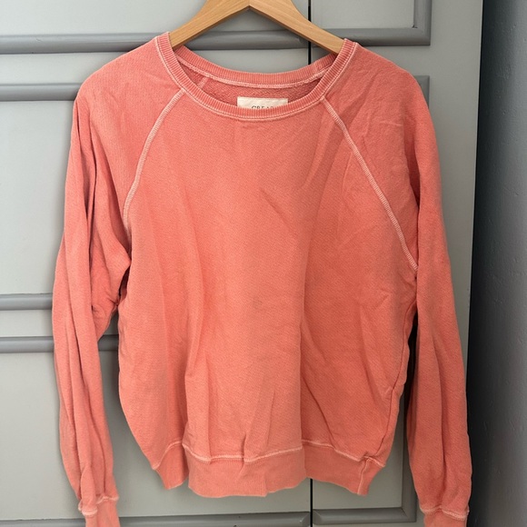 THE GREAT. | Tops | The Great Coral Crewneck Sweatshirt | Poshmark